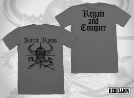 Battle Ruins - Regain and Conquer T-SHIRT (zinc, official band merch ...
